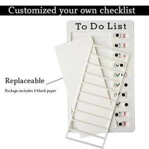 PIQOLA Customized Checklist Board to do List for Kids with Pen DIY Plastic rv Checklist Chore Chart Planner