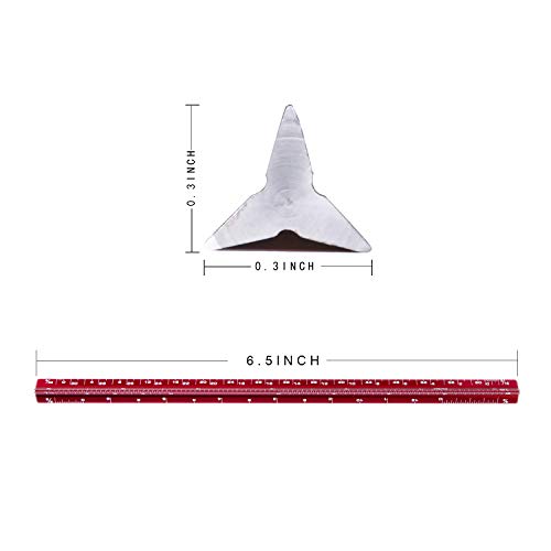 Mr. Pen- Small Scale Ruler, Architectural Scale, 6 Inch Ruler, 2 Pack, Pocket Size, Engineer Scale Ruler, Engineer Ruler, Pocket Ruler, Small Architectural Scale, 6 Inch Scale, Engineers Scale Ruler