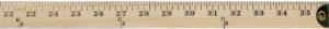 westcott wooden yardstick with hang hole and brass ends, clear lacquer finish (10425)