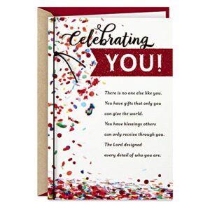 hallmark dayspring religious birthday card (celebrating you)