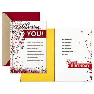 Hallmark DaySpring Religious Birthday Card (Celebrating You)