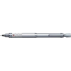 uni kuru toga roulette model auto lead rotation 0.5mm mechanical pencil, silver body (m510171p.26)