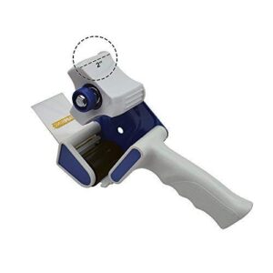 Tape King Packing Tape Dispenser Gun - Handheld Tape Gun w/ 2-Inch-Wide Clear Packaging Tape and Bonus Roll - Shipping Tape for Sealing, Storing, and Moving Boxes, 2 Pack