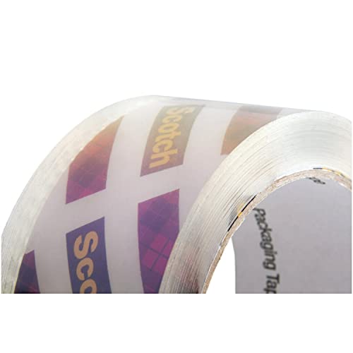 Scotch Box Lock Packaging Tape, 2 Rolls with 1 Refillable Dispenser, 1.88 in x 54.6 yd, Extreme Grip, Sticks Instantly to Any Box