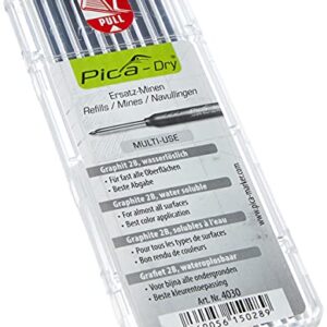 Pica Dry Graphite Refill, 4030, 10 Pack