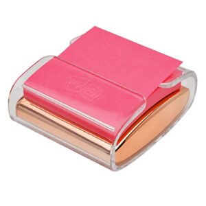 post-it pop-up note dispenser, rose gold, 3 x 3 in, 1 dispenser/pack (wd-330-rg)