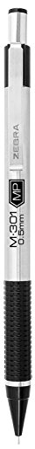 Zebra Pen M-301 Mechanical Pencil, Stainless Steel Barrel, Fine Point, 0.5mm, Black Grip, 2-Pack