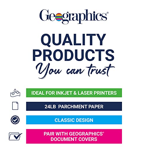 Geographics Optima Gold Blank Award Certificate Paper with Gold Foil Seals, 8.5 x 11", Seal 1.75" (Pack of 25)