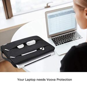 Voova 13 13.3 14 Inch Laptop Sleeve Case Compatible with MacBook Air/MacBook Pro 13 M2, MacBook Pro 14 2021 2022 M1 Pro/Max,13.5 Surface Laptop 4 3, Waterproof Computer Bag Cover with Handle, Black