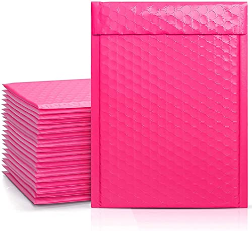 Metronic Bubble Mailers 6x10 25 Pack, Pink Bubble Mailers, Self-Seal Shipping Bags, Padded Envelopes, Bubble Poly mailers for Shipping, Mailing, Packaging for Business, Bulk #0