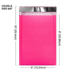 Metronic Bubble Mailers 6x10 25 Pack, Pink Bubble Mailers, Self-Seal Shipping Bags, Padded Envelopes, Bubble Poly mailers for Shipping, Mailing, Packaging for Business, Bulk #0