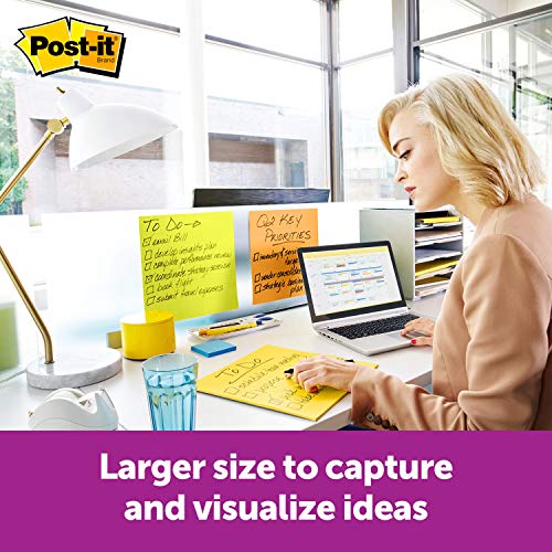 Post-it Super Sticky Big Notes, 11 in x 11 in, 1 Pad, 30 Sheets/Pad (BN11)