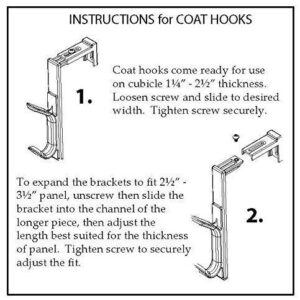 Modtek High Strength Cubicle Wall Hook (Standard Wall Hook 1 Pack)