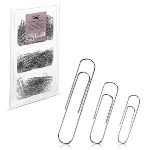 mr. pen- paper clips, 450 pack, silver, paper clips assorted sizes, paperclips, paper clip, large paper clips, clips for paperwork, small paper clips, big paper clips, paper clip assortment, clip