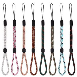 frgkbtm hand wrist strap lanyard, 8 pcs adjustable nylon wrist strap lanyard, colorful hand wrist straps for mobile phone, camara, keys, usb flash drive, wallet, id name tag badge, mp3, mp4, gopro