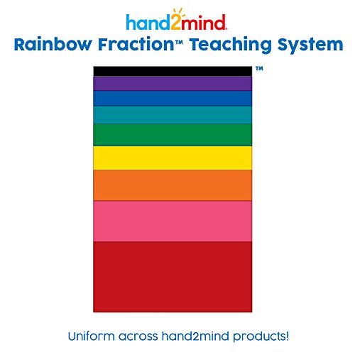 hand2mind Rainbow Fraction Tower Cubes, Montessori Math Materials, Fraction Manipulatives, Unit Fraction, Fraction Cubes, Math Manipulatives for Elementary School, Homeschool Supplies (Set of 51)