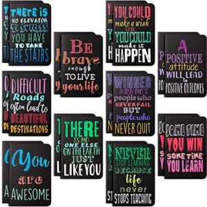 inspirational gifts notepads mini motivational journal notebook bulk small pocket notepads for school office home travel gift supplies, 10 styles(bright style,20 pieces)