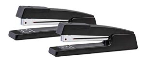 bostitch office executive 20 sheet metal stapler, black, 2-pack (b440-blk-2pk)