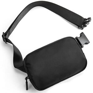 telena belt bag for women men fashionable crossbody fanny pack for women waist bag with adjustable strap black