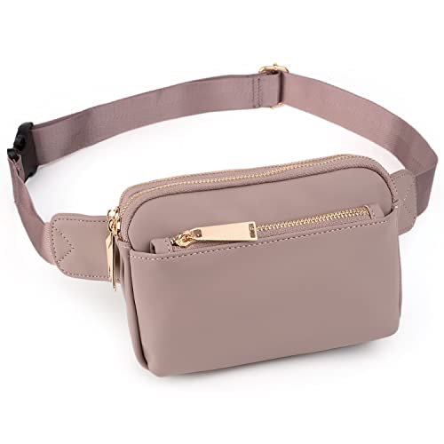 UTO Fanny Pack for Women Men Belt Bag Fashion Designer Chest Waist Packs Hip Bumbags for Outdoors Shopping Workout Traveling Hiking