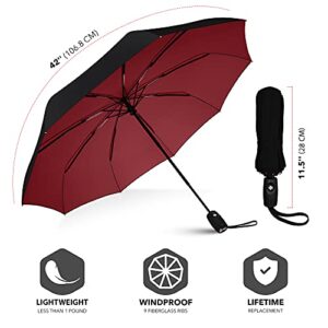 Repel Umbrella Windproof Travel Umbrella - Wind Resistant, Small - Compact, Light, Automatic, Strong Steel Shaft, Mini, Folding and Portable - Backpack, Car, Purse Umbrellas for Rain - Men and Women