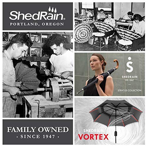 ShedRain Clear Bubble Umbrella – See Through, Rain & Windproof Umbrella - Perfect for Weddings, Prom, Graduation and Outdoor Events - Automatic Open, Silver Crook Handle, Clear Dome with a 52” Arc (Clear & Black)