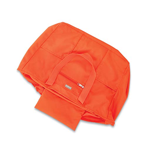 Samsonite Foldaway Packable Tote Sling Bag, Orange Tiger, 15.35x12.59x5.9 inches