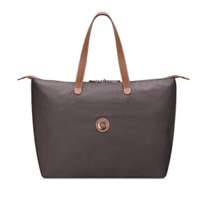 delsey paris women’s chatelet 2.0 tote bag, brown, one size