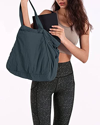 18L Side-Cinch Shopper Bags Lightweight Shoulder Bag Tote Handbag for Shopping Workout Beach Travel