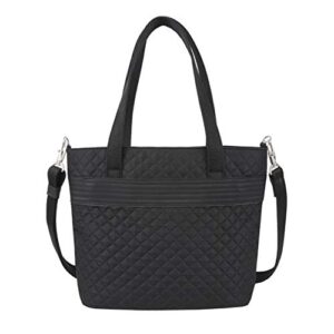 travelon anti-theft boho tote, black, one size