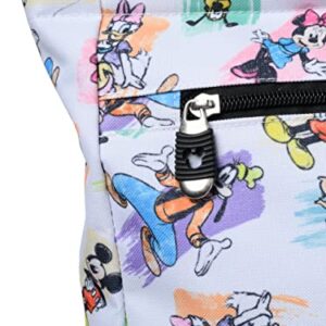 Disney Zipper Tote Travel Bag Mickey Minnie Donald Daisy Goofy Pluto Print