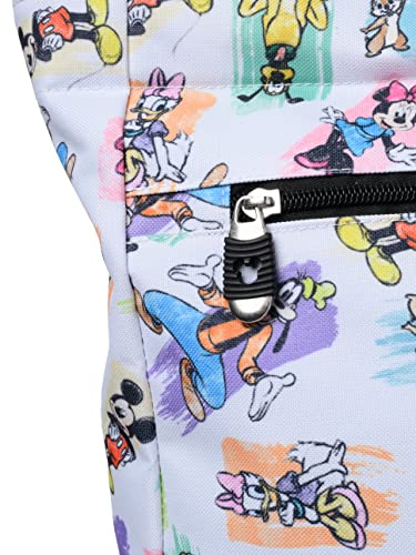 Disney Zipper Tote Travel Bag Mickey Minnie Donald Daisy Goofy Pluto Print