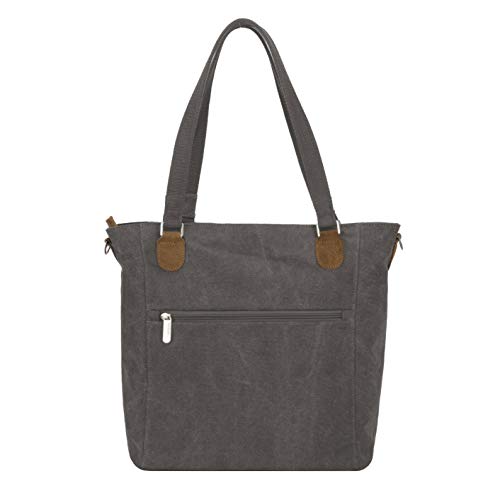 Travelon Anti-Theft Heritage Tote Bag, Pewter, One Size