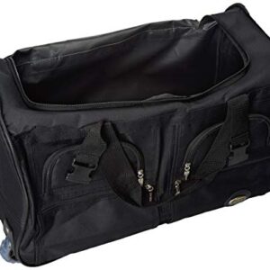 Rockland Rolling Duffel Bag, Black, 22-Inch