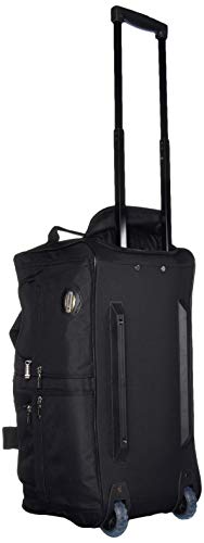 Rockland Rolling Duffel Bag, Black, 22-Inch