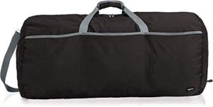 amazon basics large travel luggage duffel bag, black