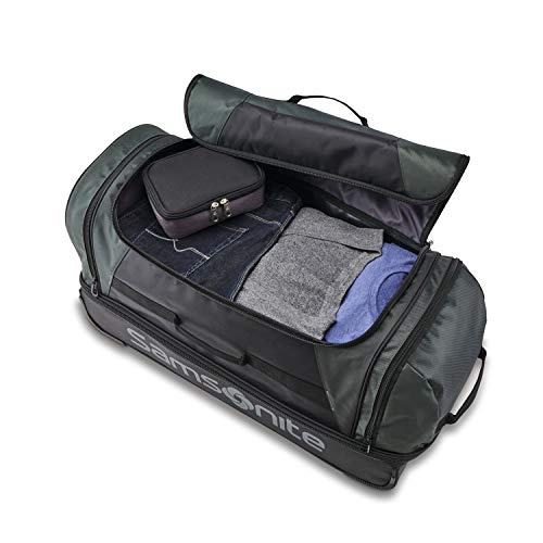 Samsonite Andante 2 Wheeled Rolling Duffel Bag, All Black, 28-Inch