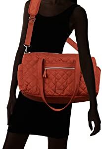 Vera Bradley womens Performance Twill Medium Duffle Travel Bag, Toasted Terracotta, One Size US