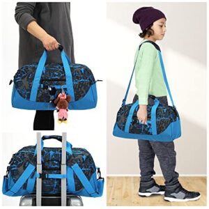 Stumdo Kids Overnighter Duffel Bags for kids, Carry-On Size & Ideal for School Practice or Overnight Travel Weekender Tote for Travel Gym Sport bag for Boys & Girls (11tylan)