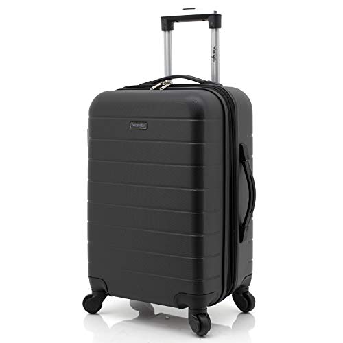 Wrangler 20" Smart Spinner Carry-On Luggage With Usb Charging Port ,Black