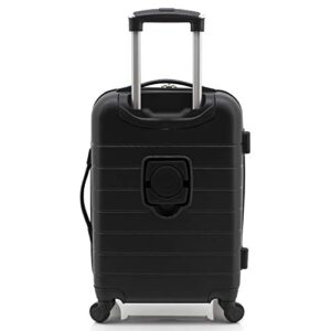 Wrangler 20" Smart Spinner Carry-On Luggage With Usb Charging Port ,Black