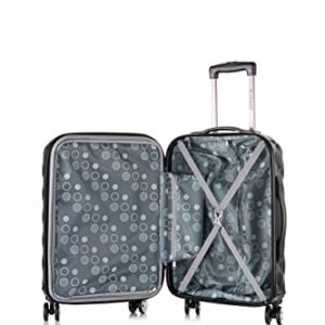 Rockland Melbourne Hardside Expandable Spinner Wheel Luggage, Quilt, Carry-On 20-Inch