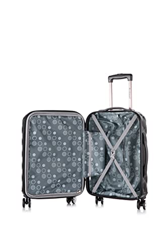 Rockland Melbourne Hardside Expandable Spinner Wheel Luggage, Quilt, Carry-On 20-Inch