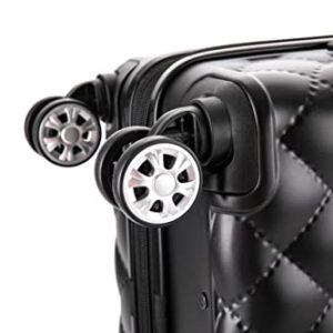 Rockland Melbourne Hardside Expandable Spinner Wheel Luggage, Quilt, Carry-On 20-Inch