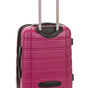 Rockland Melbourne Hardside Expandable Spinner Wheel Luggage, Magenta, Carry-On 20-Inch