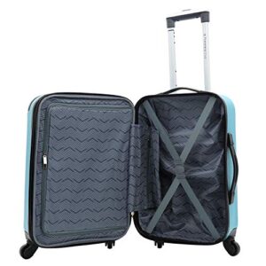 Travelers Club Chicago Hardside Expandable Spinner Luggage, Teal, 3 Piece Set