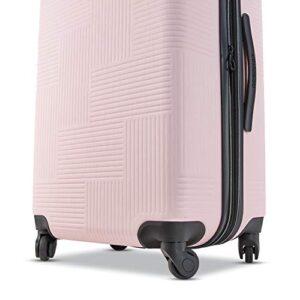 American Tourister Stratum XLT Expandable Hardside Luggage with Spinner Wheels, Pink Blush, Carry-On 21-Inch