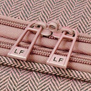 LONDON FOG Newcastle Softside Expandable Spinner Luggage, Rose Charcoal Herringbone, Carry-On 20-Inch