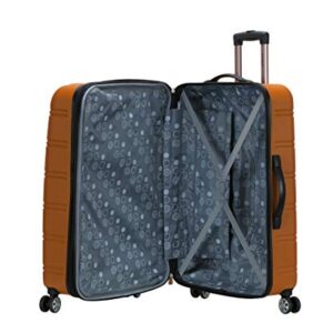 Rockland Melbourne Hardside Expandable Spinner Wheel Luggage, Orange, 2-Piece Set (20/28)