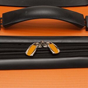 Rockland Melbourne Hardside Expandable Spinner Wheel Luggage, Orange, 2-Piece Set (20/28)